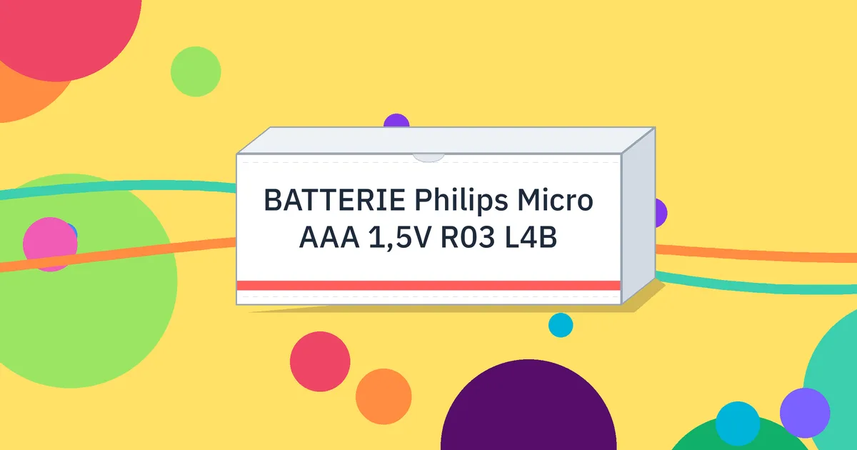 Symbolbild: Packung mit der Aufschrift BATTERIE Philips Micro AAA 1,5V R03 L4B (PZN 08922986) – Verfügbarkeit und Bezug in Apotheken in Frankfurt am Main