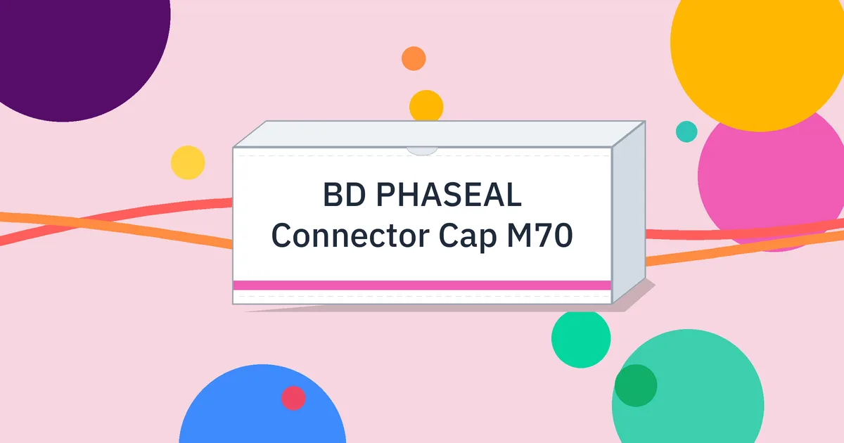Symbolbild: Packung mit der Aufschrift BD PHASEAL Connector Cap M70 (PZN 19893851) – Verfügbarkeit und Bezug in Apotheken in Frankfurt am Main