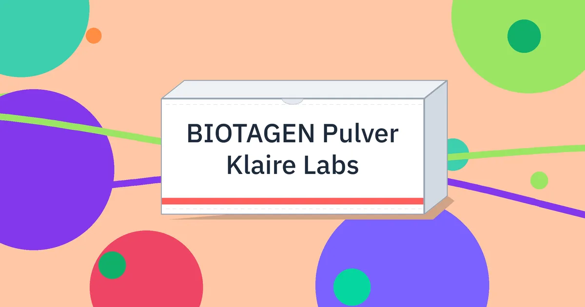 Symbolbild: Packung mit der Aufschrift BIOTAGEN Pulver Klaire Labs (PZN 17927155) – Verfügbarkeit und Bezug in Apotheken in Frankfurt am Main