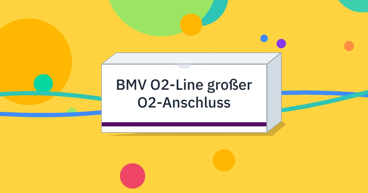 Symbolbild: Packung mit der Aufschrift BMV O2-Line großer O2-Anschluss (PZN 13891845) – Verfügbarkeit und Bezug in Apotheken in Frankfurt am Main