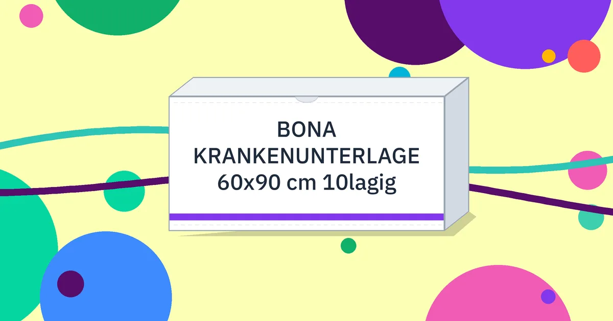 Symbolbild: Packung mit der Aufschrift BONA KRANKENUNTERLAGE 60x90 cm 10lagig (PZN 04095919) – Verfügbarkeit und Bezug in Apotheken in Frankfurt am Main