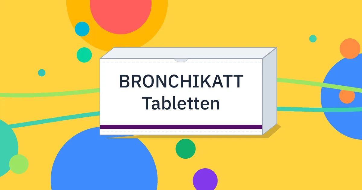 Symbolbild: Packung mit der Aufschrift BRONCHIKATT Tabletten (PZN 03107276) – Verfügbarkeit und Bezug in Apotheken in Frankfurt am Main