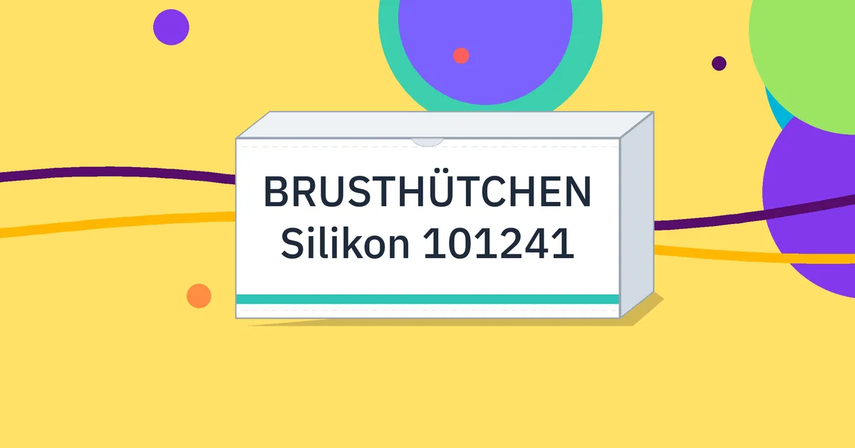 Symbolbild: Packung mit der Aufschrift BRUSTHÜTCHEN Silikon 101241 (PZN 03346495) – Verfügbarkeit und Bezug in Apotheken in Frankfurt am Main