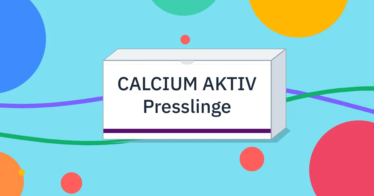 Symbolbild: Packung mit der Aufschrift CALCIUM AKTIV Presslinge (PZN 14040196) – Verfügbarkeit und Bezug in Apotheken in Frankfurt am Main