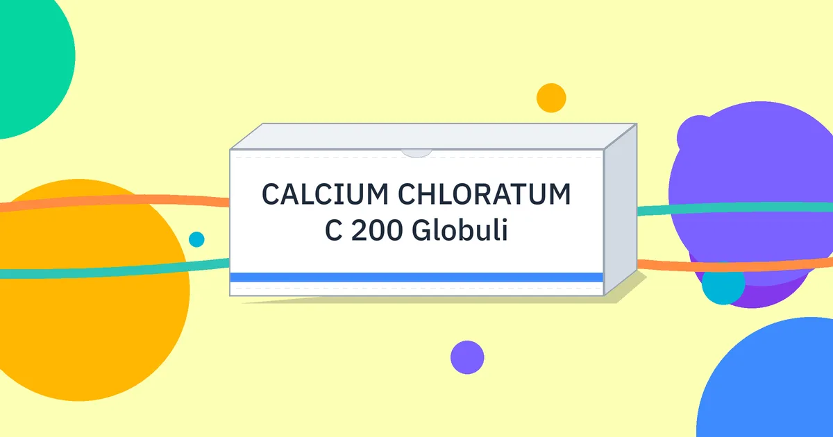 Symbolbild: Packung mit der Aufschrift CALCIUM CHLORATUM C 200 Globuli (PZN 07594899) – Verfügbarkeit und Bezug in Apotheken in Frankfurt am Main