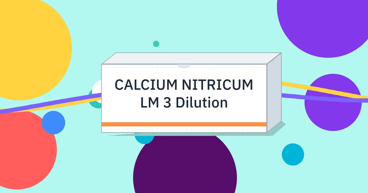 Symbolbild: Packung mit der Aufschrift CALCIUM NITRICUM LM 3 Dilution (PZN 13409618) – Verfügbarkeit und Bezug in Apotheken in Frankfurt am Main