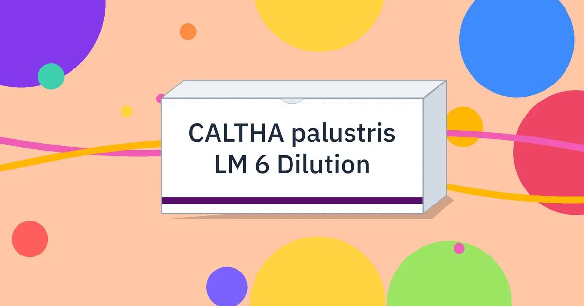 Symbolbild: Packung mit der Aufschrift CALTHA palustris LM 6 Dilution (PZN 13411532) – Verfügbarkeit und Bezug in Apotheken in Frankfurt am Main