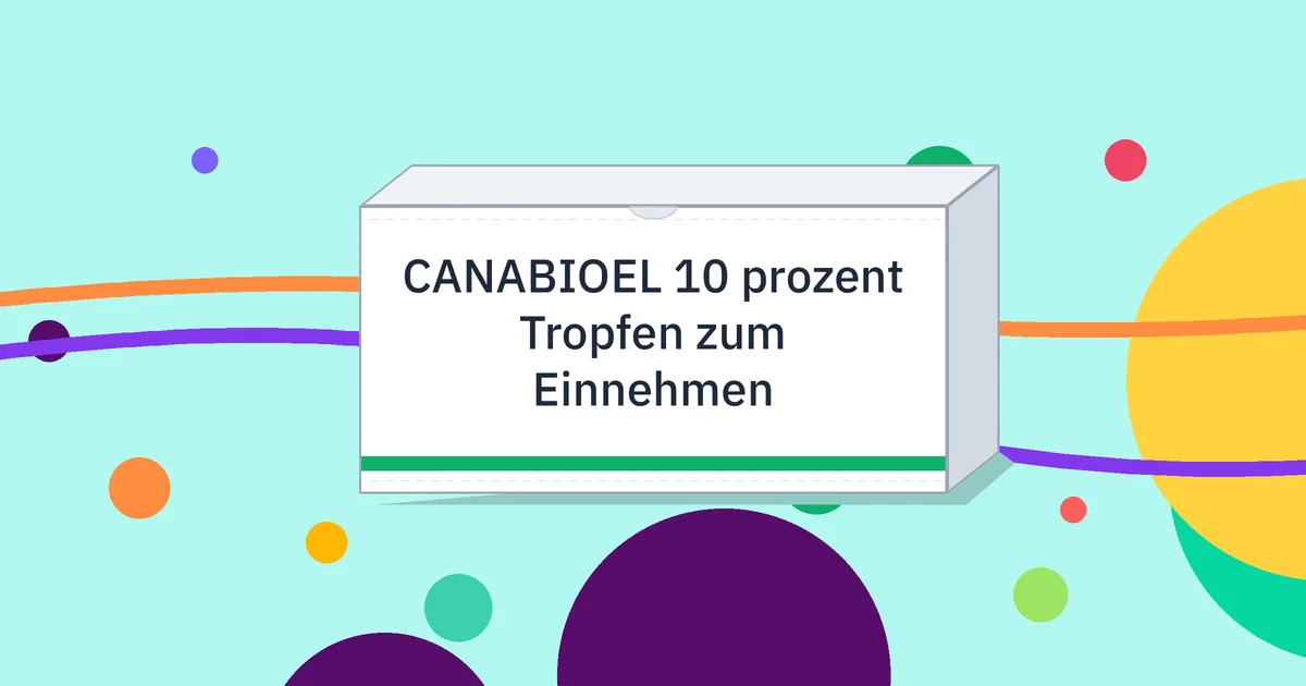 Symbolbild: Packung mit der Aufschrift CANABIOEL 10 prozent Tropfen zum Einnehmen (PZN 16612805) – Verfügbarkeit und Bezug in Apotheken in Frankfurt am Main