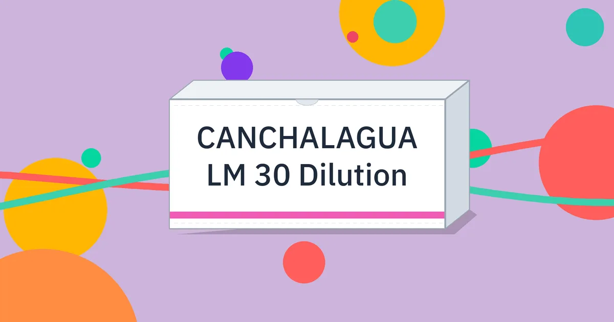 Symbolbild: Packung mit der Aufschrift CANCHALAGUA LM 30 Dilution (PZN 13412744) – Verfügbarkeit und Bezug in Apotheken in Frankfurt am Main