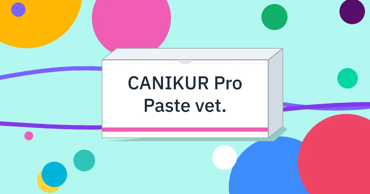 Symbolbild: Packung mit der Aufschrift CANIKUR Pro Paste vet. (PZN 09772201) – Verfügbarkeit und Bezug in Apotheken in Frankfurt am Main