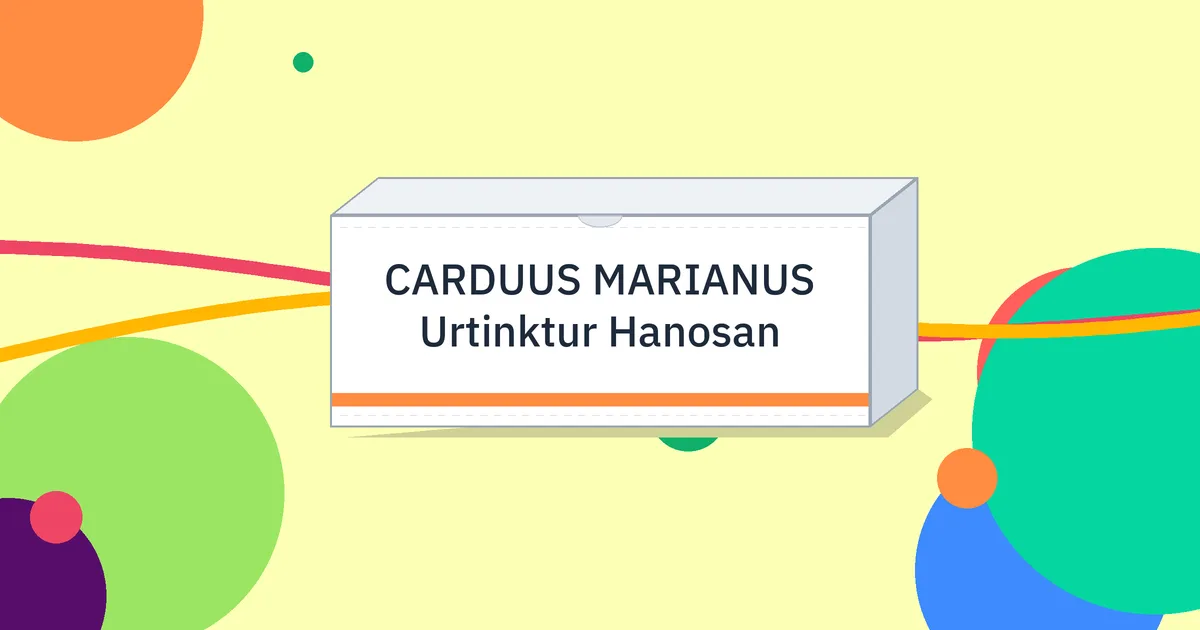 Symbolbild: Packung mit der Aufschrift CARDUUS MARIANUS Urtinktur Hanosan (PZN 07431200) – Verfügbarkeit und Bezug in Apotheken in Frankfurt am Main