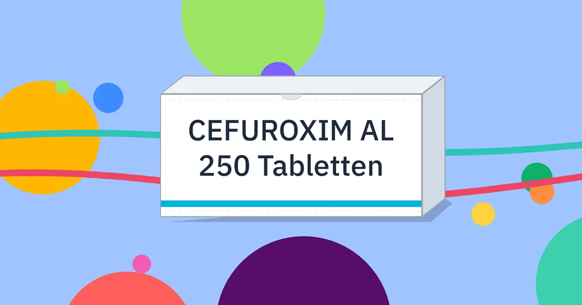 Symbolbild: Packung mit der Aufschrift CEFUROXIM AL 250 Tabletten (PZN 13156413) – Verfügbarkeit und Bezug in Apotheken in Frankfurt am Main