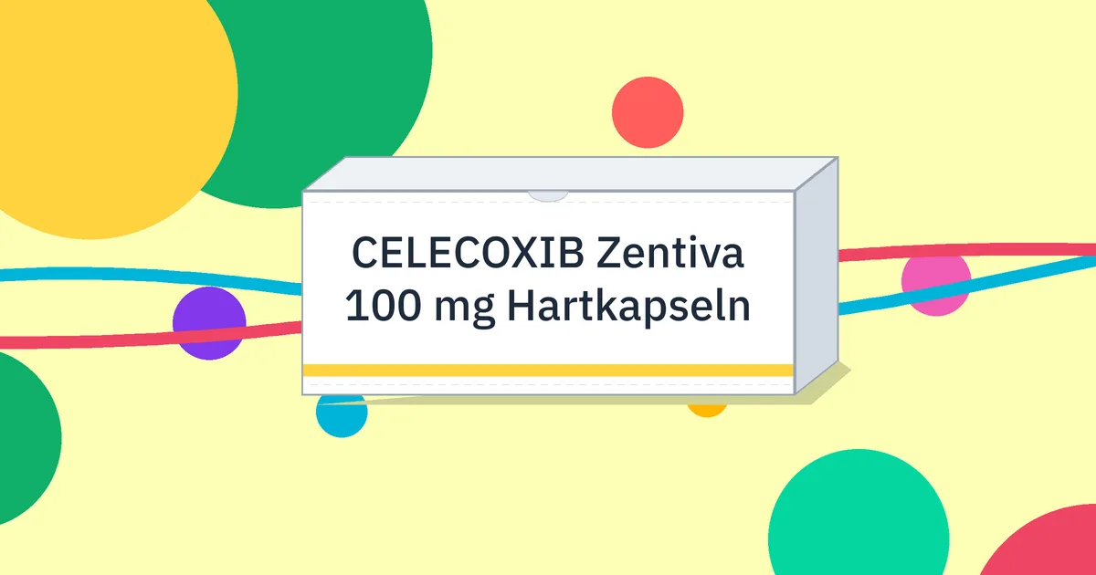 Symbolbild: Packung mit der Aufschrift CELECOXIB Zentiva 100 mg Hartkapseln (PZN 10542096) – Verfügbarkeit und Bezug in Apotheken in Frankfurt am Main