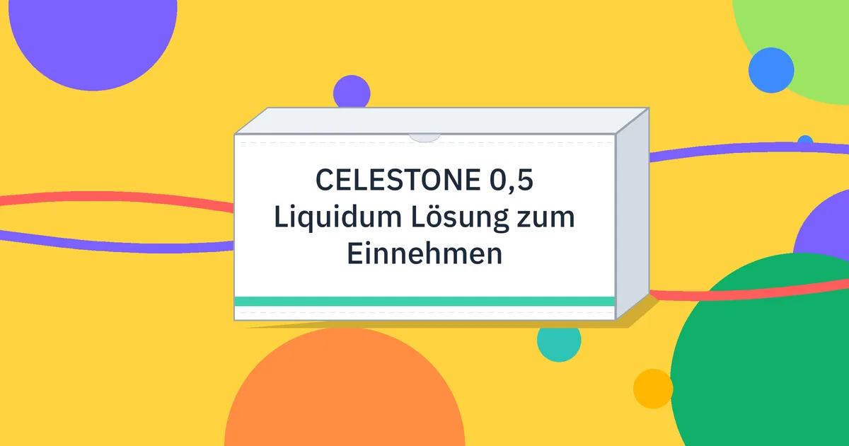 Symbolbild: Packung mit der Aufschrift CELESTONE 0,5 Liquidum Lösung zum Einnehmen (PZN 05488532) – Verfügbarkeit und Bezug in Apotheken in Frankfurt am Main