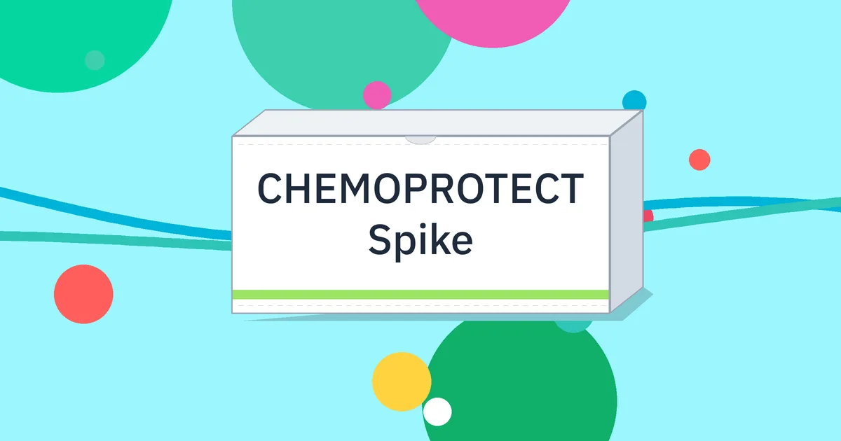 Symbolbild: Packung mit der Aufschrift CHEMOPROTECT Spike (PZN 03387732) – Verfügbarkeit und Bezug in Apotheken in Frankfurt am Main