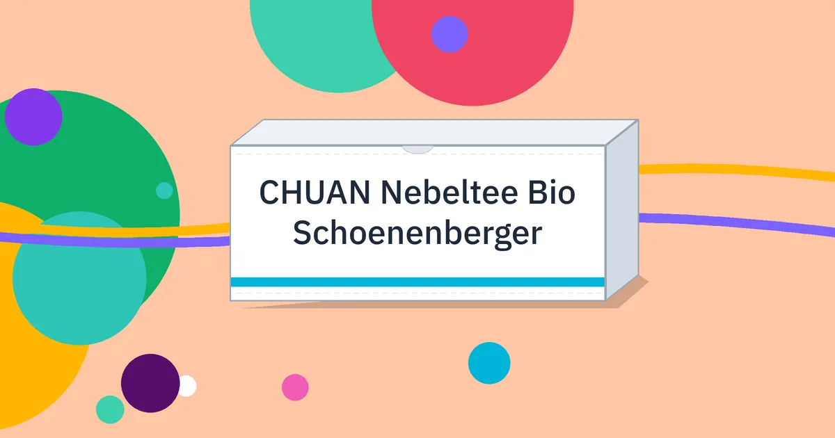 Symbolbild: Packung mit der Aufschrift CHUAN Nebeltee Bio Schoenenberger (PZN 18138236) – Verfügbarkeit und Bezug in Apotheken in Frankfurt am Main