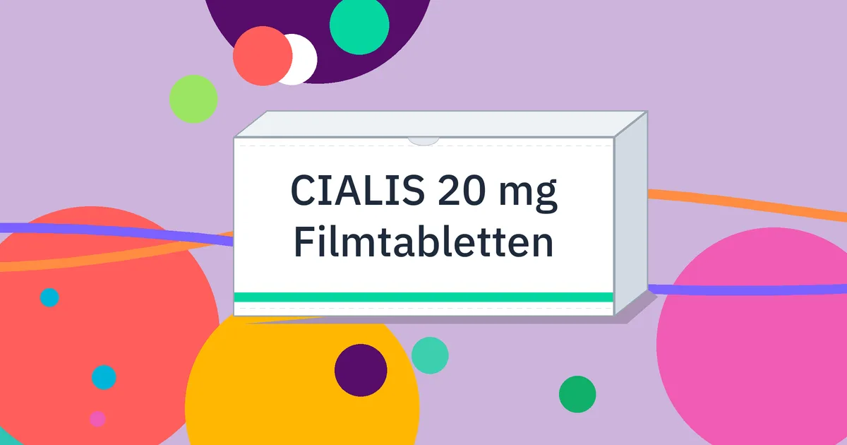 Symbolbild: Packung mit der Aufschrift CIALIS 20 mg Filmtabletten (PZN 01090092) – Verfügbarkeit und Bezug in Apotheken in Frankfurt am Main