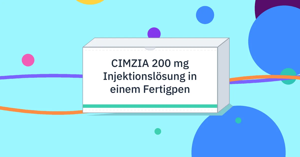 Symbolbild: Packung mit der Aufschrift CIMZIA 200 mg Injektionslösung in einem Fertigpen (PZN 20623921) – Verfügbarkeit und Bezug in Apotheken in Frankfurt am Main