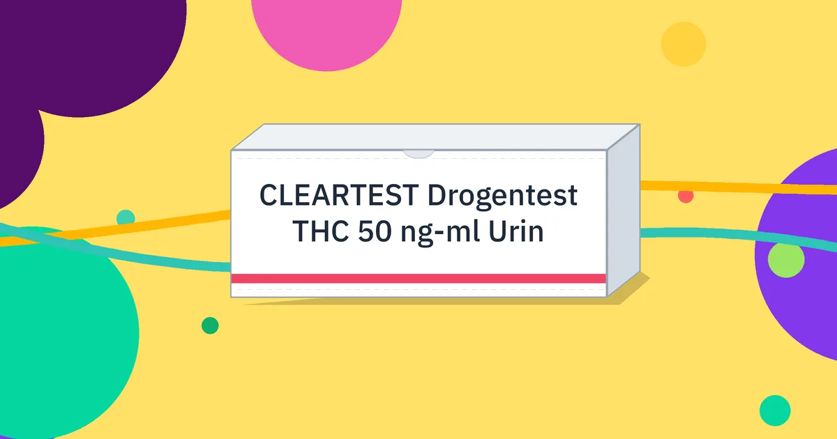 Symbolbild: Packung mit der Aufschrift CLEARTEST Drogentest THC 50 ng-ml Urin (PZN 18046818) – Verfügbarkeit und Bezug in Apotheken in Frankfurt am Main