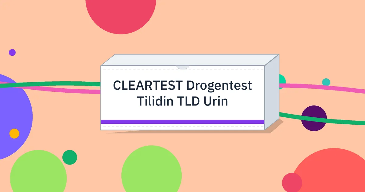 Symbolbild: Packung mit der Aufschrift CLEARTEST Drogentest Tilidin TLD Urin (PZN 19393798) – Verfügbarkeit und Bezug in Apotheken in Frankfurt am Main