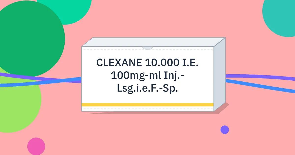 Symbolbild: Packung mit der Aufschrift CLEXANE 10.000 I.E. 100mg-ml Inj.-Lsg.i.e.F.-Sp. (PZN 16770332) – Verfügbarkeit und Bezug in Apotheken in Frankfurt am Main