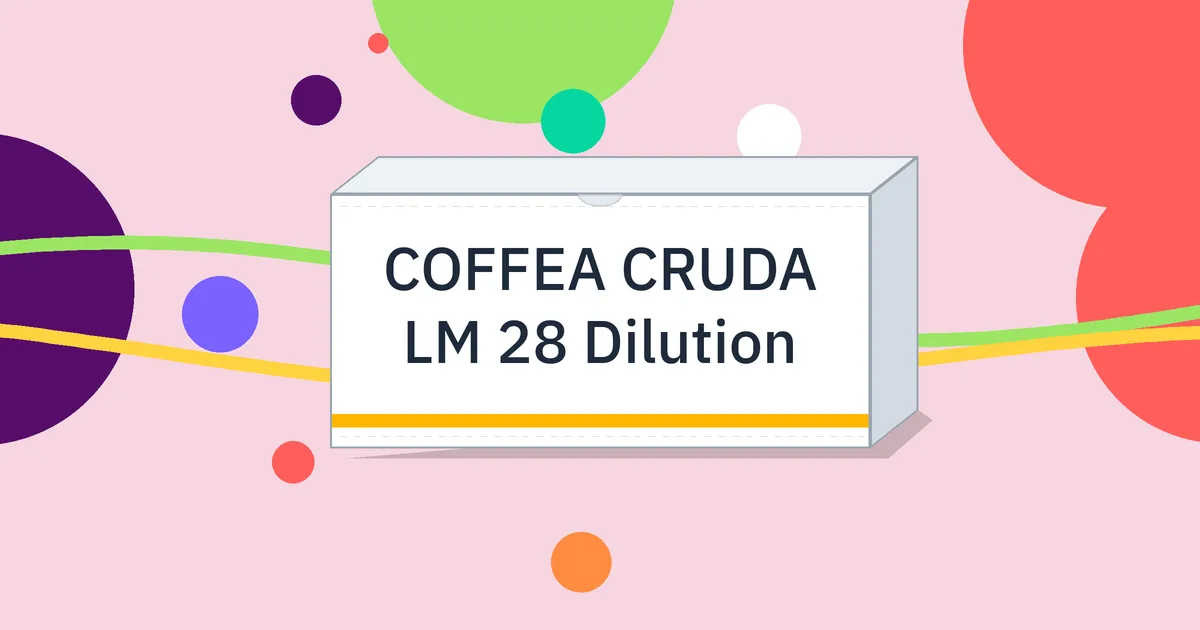 Symbolbild: Packung mit der Aufschrift COFFEA CRUDA LM 28 Dilution (PZN 12831025) – Verfügbarkeit und Bezug in Apotheken in Frankfurt am Main