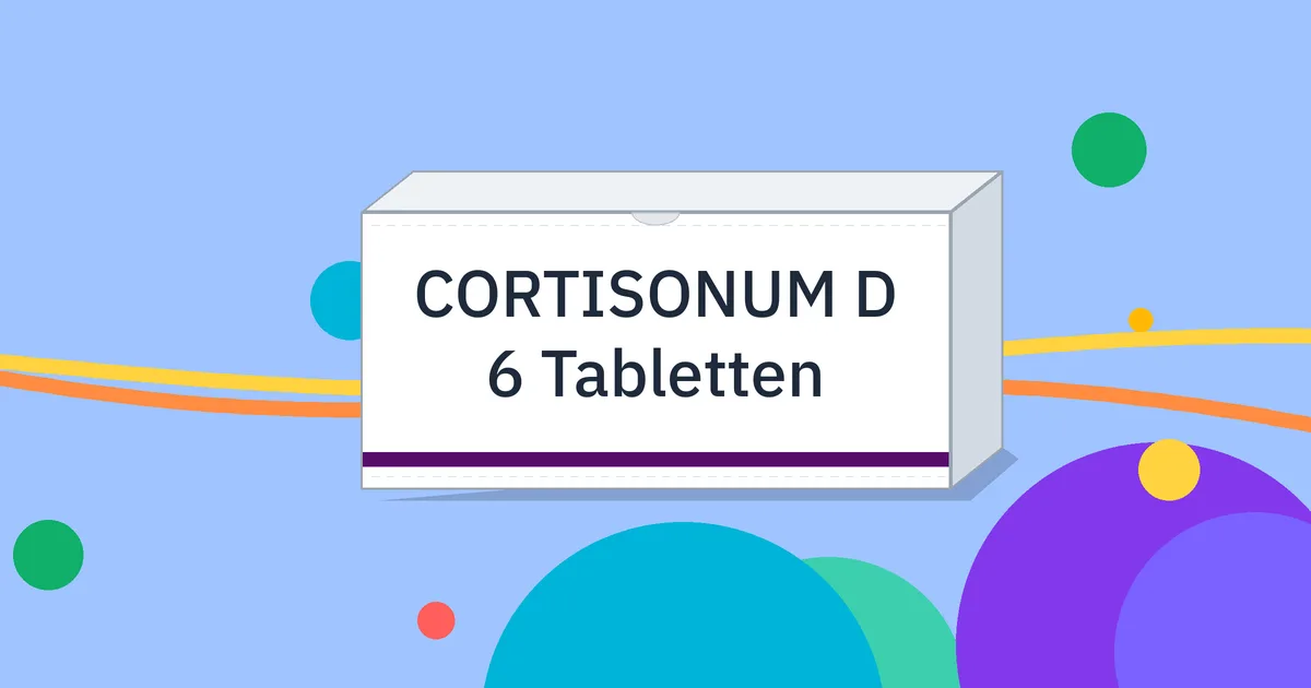 Symbolbild: Packung mit der Aufschrift CORTISONUM D 6 Tabletten (PZN 07165891) – Verfügbarkeit und Bezug in Apotheken in Frankfurt am Main