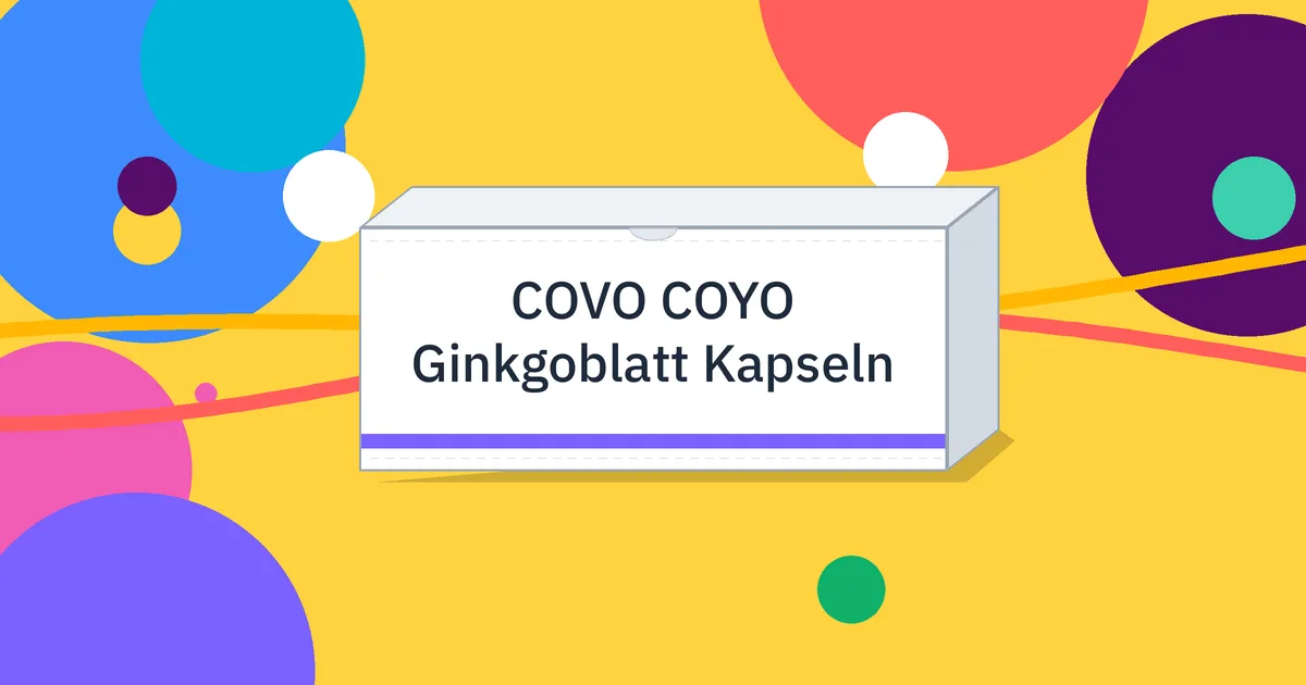Symbolbild: Packung mit der Aufschrift COVO COYO Ginkgoblatt Kapseln (PZN 20000166) – Verfügbarkeit und Bezug in Apotheken in Frankfurt am Main