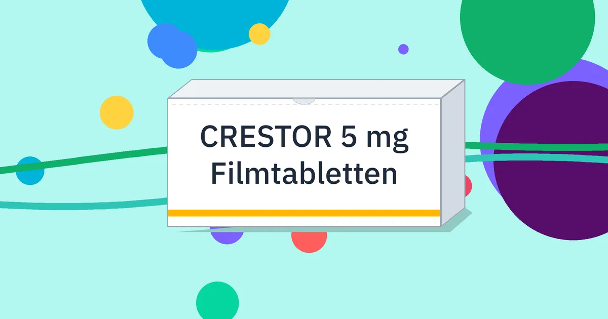 Symbolbild: Packung mit der Aufschrift CRESTOR 5 mg Filmtabletten (PZN 16085151) – Verfügbarkeit und Bezug in Apotheken in Frankfurt am Main