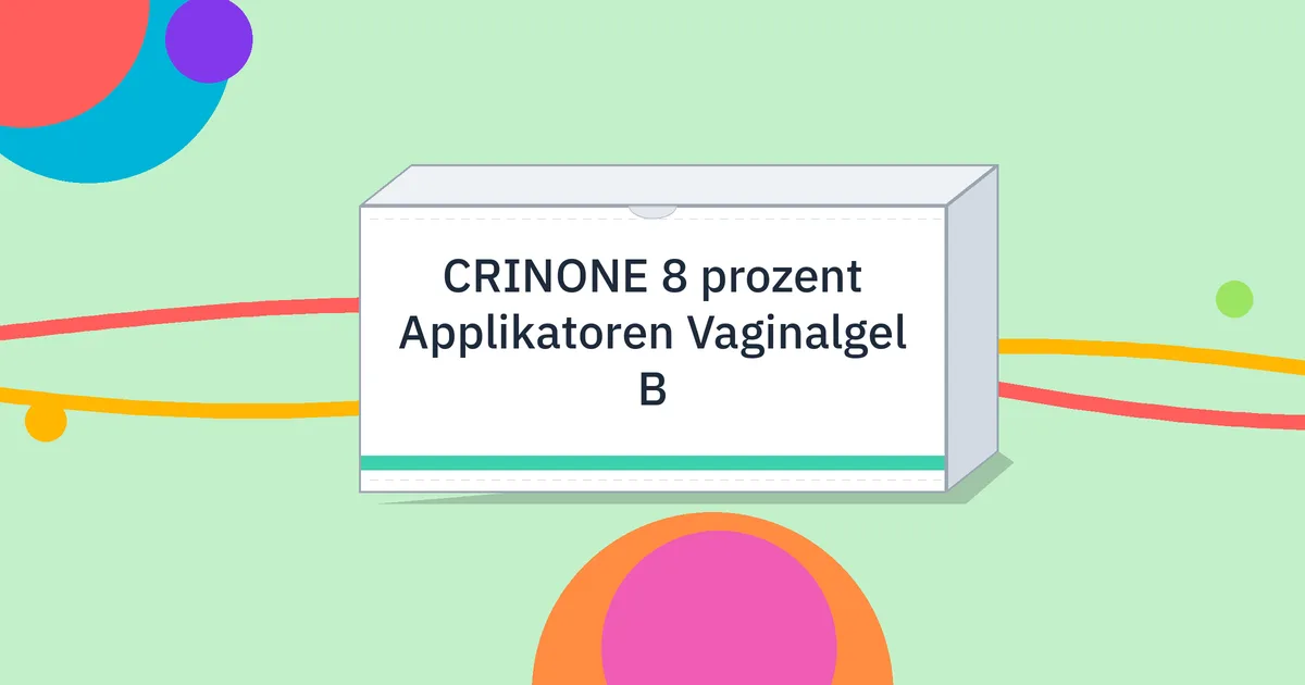 Symbolbild: Packung mit der Aufschrift CRINONE 8 prozent Applikatoren Vaginalgel B (PZN 12352520) – Verfügbarkeit und Bezug in Apotheken in Frankfurt am Main