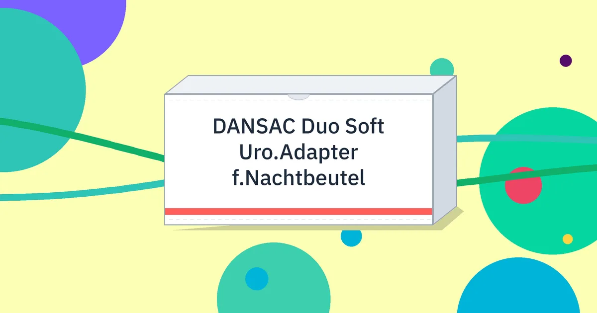Symbolbild: Packung mit der Aufschrift DANSAC Duo Soft Uro.Adapter f.Nachtbeutel (PZN 07363970) – Verfügbarkeit und Bezug in Apotheken in Frankfurt am Main