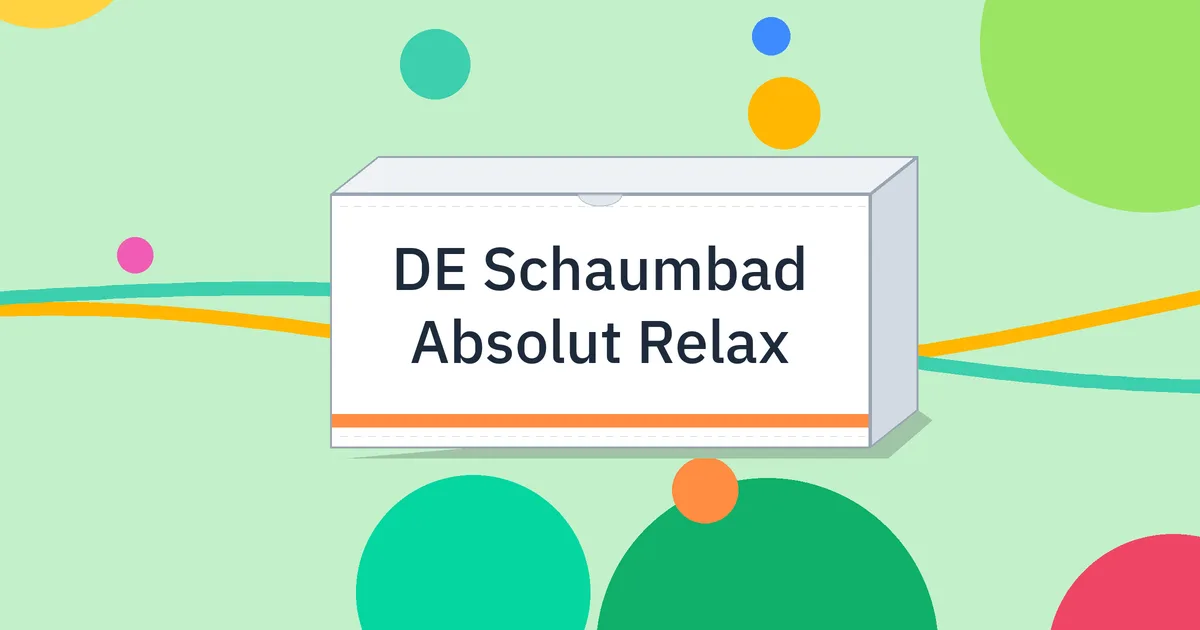 Symbolbild: Packung mit der Aufschrift DE Schaumbad Absolut Relax (PZN 15996471) – Verfügbarkeit und Bezug in Apotheken in Frankfurt am Main