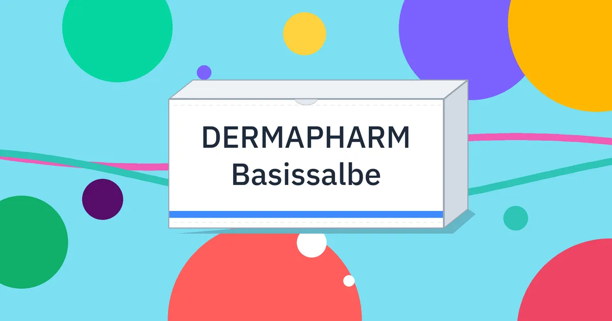 Symbolbild: Packung mit der Aufschrift DERMAPHARM Basissalbe (PZN 00550775) – Verfügbarkeit und Bezug in Apotheken in Frankfurt am Main
