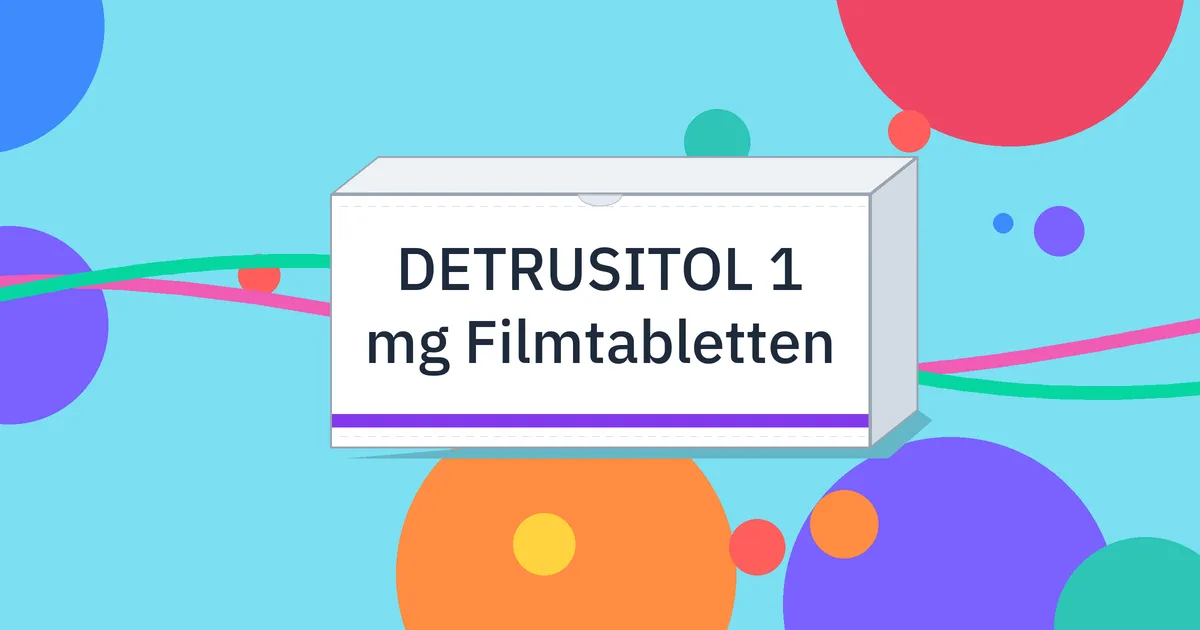 Symbolbild: Packung mit der Aufschrift DETRUSITOL 1 mg Filmtabletten (PZN 08922503) – Verfügbarkeit und Bezug in Apotheken in Frankfurt am Main