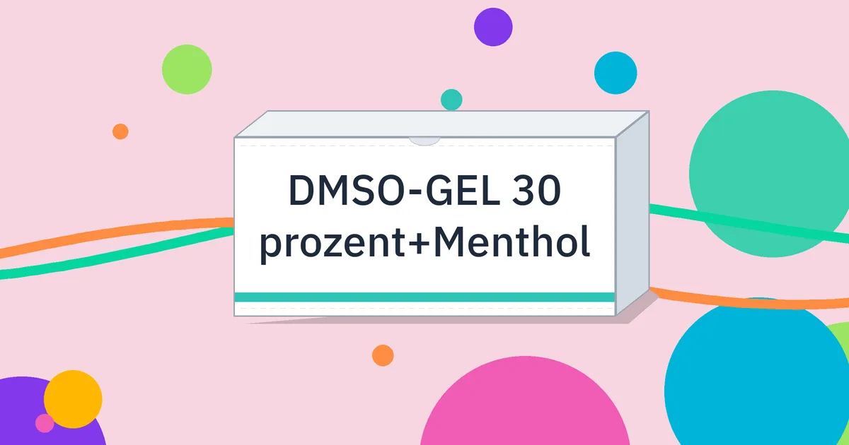 Symbolbild: Packung mit der Aufschrift DMSO-GEL 30 prozent+Menthol (PZN 18213305) – Verfügbarkeit und Bezug in Apotheken in Frankfurt am Main