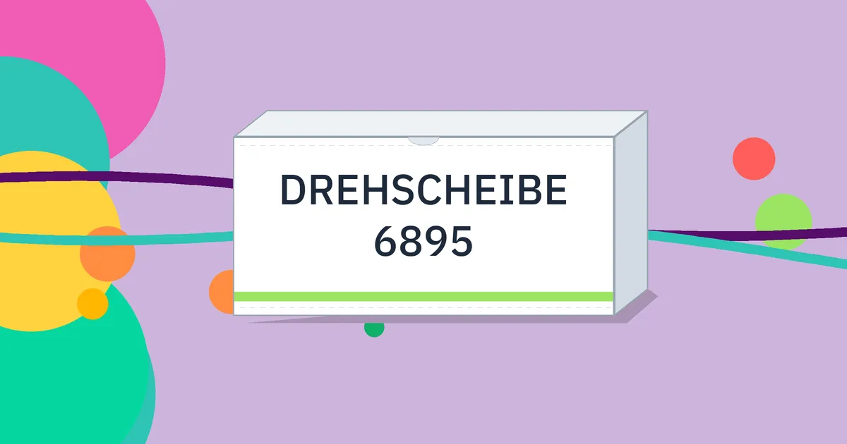 Symbolbild: Packung mit der Aufschrift DREHSCHEIBE 6895 (PZN 07363059) – Verfügbarkeit und Bezug in Apotheken in Frankfurt am Main