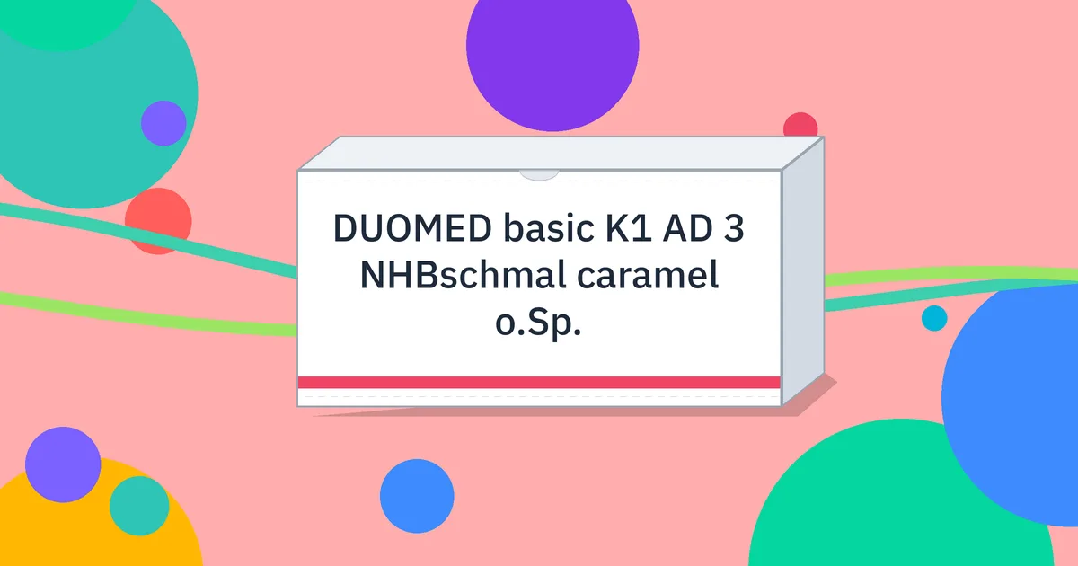 Symbolbild: Packung mit der Aufschrift DUOMED basic K1 AD 3 NHBschmal caramel o.Sp. (PZN 20903520) – Verfügbarkeit und Bezug in Apotheken in Frankfurt am Main
