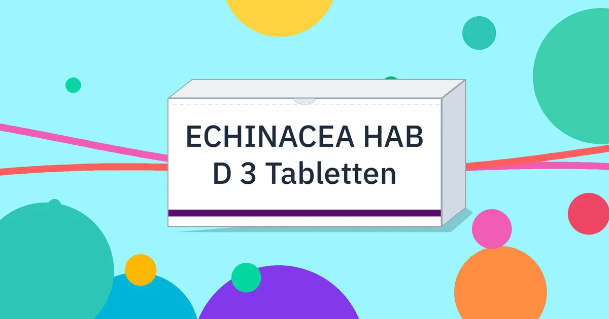Symbolbild: Packung mit der Aufschrift ECHINACEA HAB D 3 Tabletten (PZN 02629883) – Verfügbarkeit und Bezug in Apotheken in Frankfurt am Main