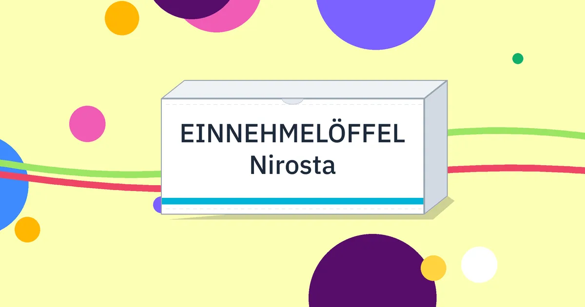 Symbolbild: Packung mit der Aufschrift EINNEHMELÖFFEL Nirosta (PZN 03019425) – Verfügbarkeit und Bezug in Apotheken in Frankfurt am Main