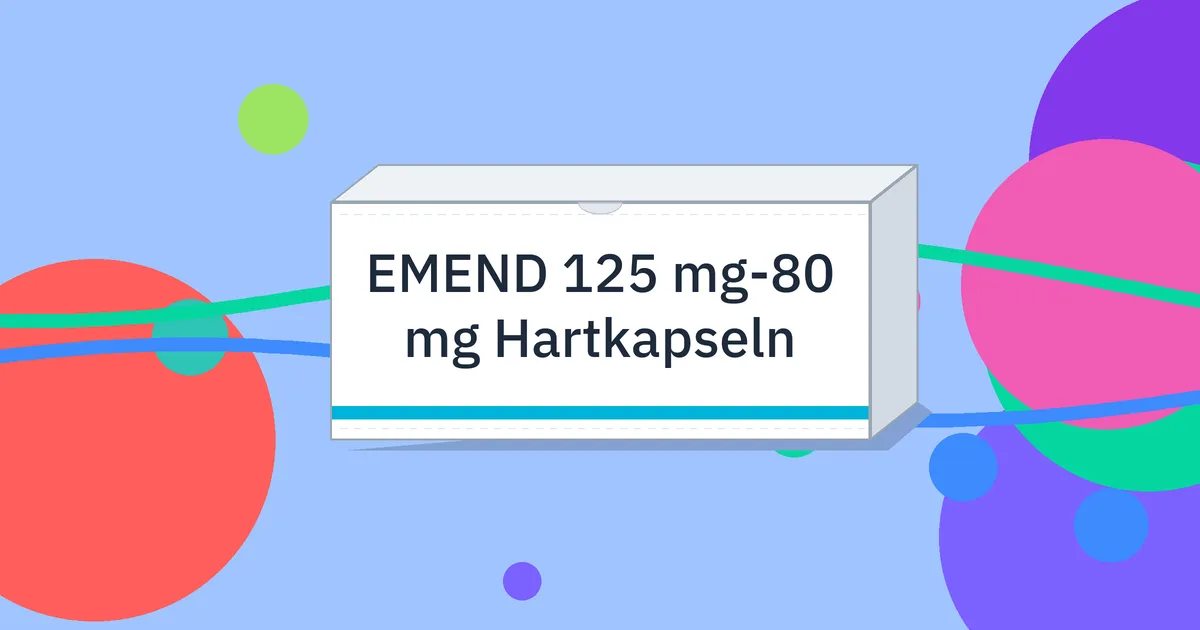 Symbolbild: Packung mit der Aufschrift EMEND 125 mg-80 mg Hartkapseln (PZN 11724965) – Verfügbarkeit und Bezug in Apotheken in Frankfurt am Main