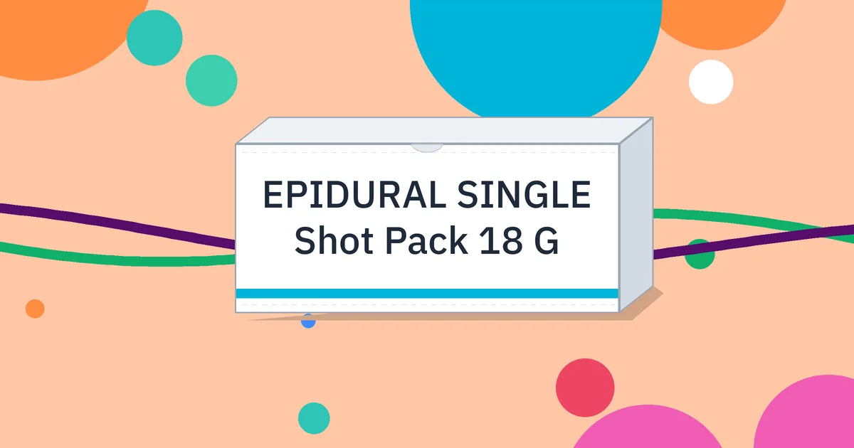 Symbolbild: Packung mit der Aufschrift EPIDURAL SINGLE Shot Pack 18 G (PZN 09218019) – Verfügbarkeit und Bezug in Apotheken in Frankfurt am Main