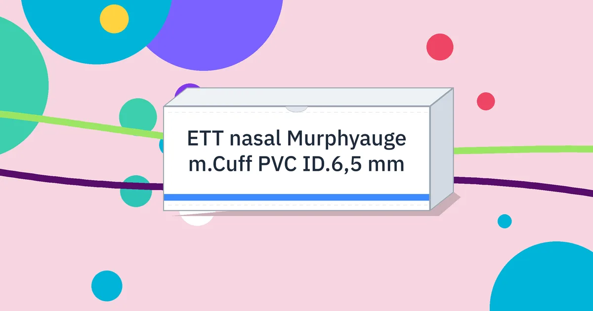 Symbolbild: Packung mit der Aufschrift ETT nasal Murphyauge m.Cuff PVC ID.6,5 mm (PZN 19121367) – Verfügbarkeit und Bezug in Apotheken in Frankfurt am Main