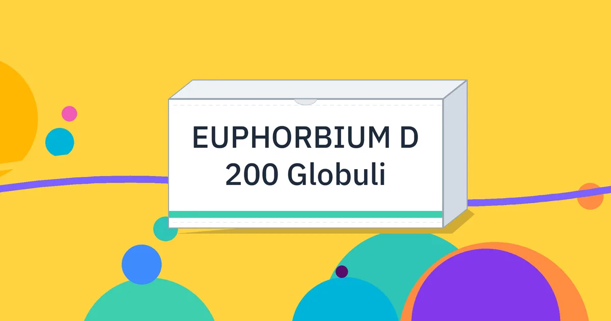 Symbolbild: Packung mit der Aufschrift EUPHORBIUM D 200 Globuli (PZN 00908490) – Verfügbarkeit und Bezug in Apotheken in Frankfurt am Main