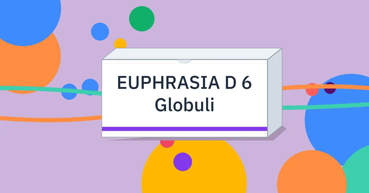 Symbolbild: Packung mit der Aufschrift EUPHRASIA D 6 Globuli (PZN 02890570) – Verfügbarkeit und Bezug in Apotheken in Frankfurt am Main