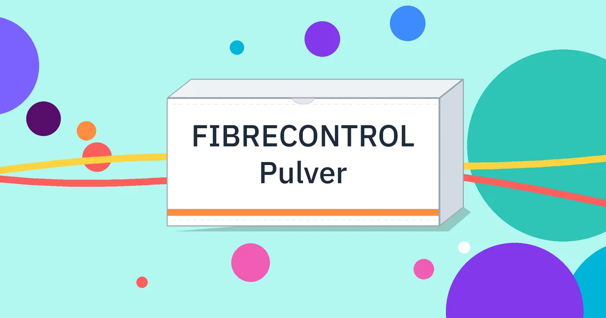 Symbolbild: Packung mit der Aufschrift FIBRECONTROL Pulver (PZN 14385618) – Verfügbarkeit und Bezug in Apotheken in Frankfurt am Main