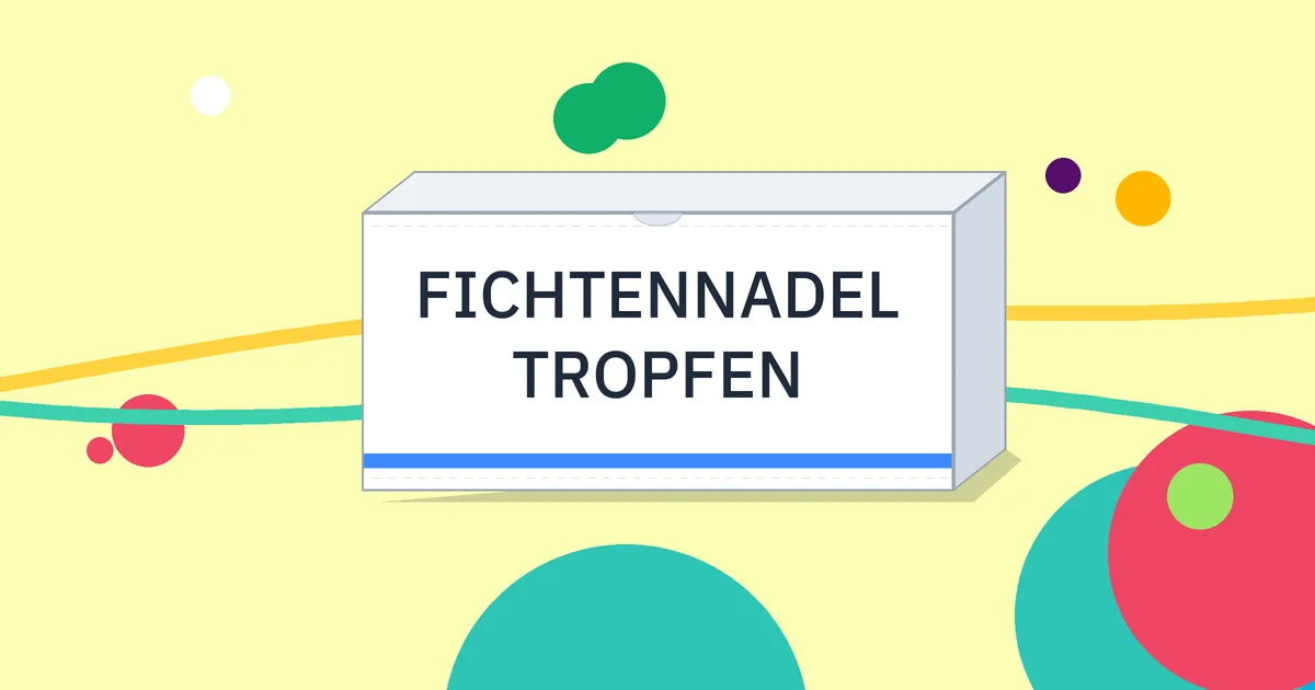 Symbolbild: Packung mit der Aufschrift FICHTENNADEL TROPFEN (PZN 19141364) – Verfügbarkeit und Bezug in Apotheken in Frankfurt am Main