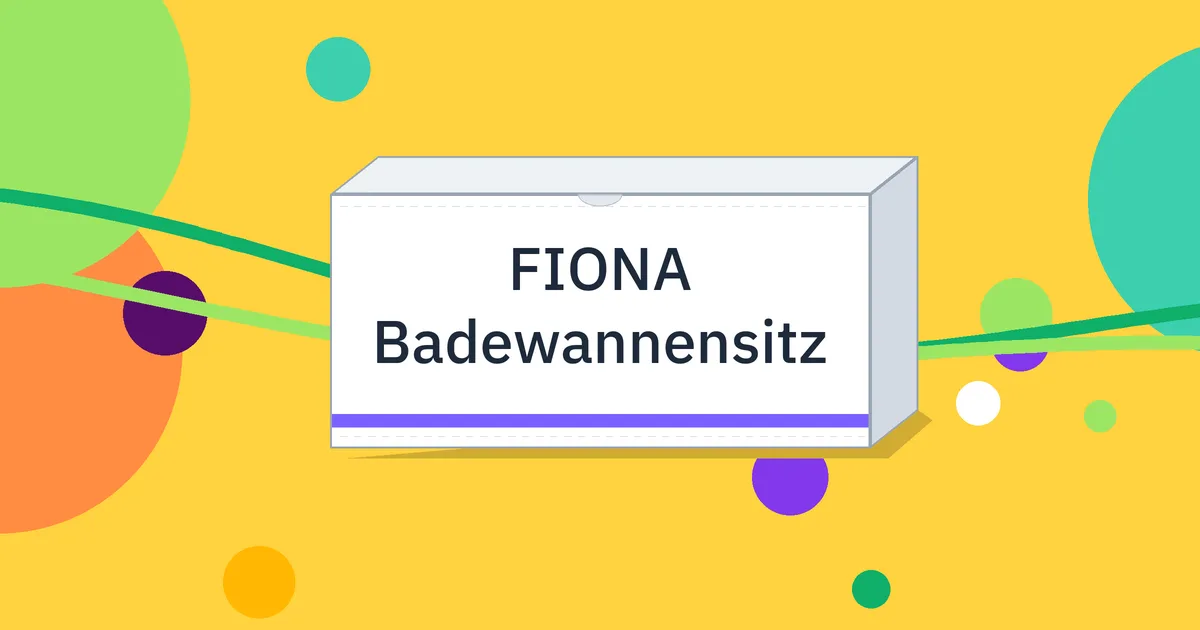 Symbolbild: Packung mit der Aufschrift FIONA Badewannensitz (PZN 17941103) – Verfügbarkeit und Bezug in Apotheken in Frankfurt am Main