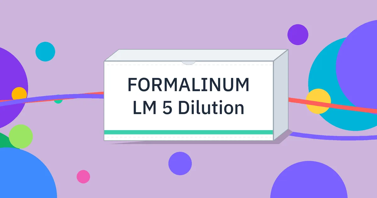 Symbolbild: Packung mit der Aufschrift FORMALINUM LM 5 Dilution (PZN 12873495) – Verfügbarkeit und Bezug in Apotheken in Frankfurt am Main