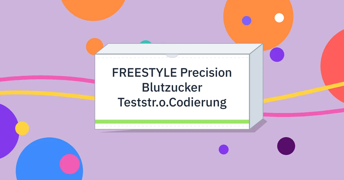 Symbolbild: Packung mit der Aufschrift FREESTYLE Precision Blutzucker Teststr.o.Codierung (PZN 09605118) – Verfügbarkeit und Bezug in Apotheken in Frankfurt am Main