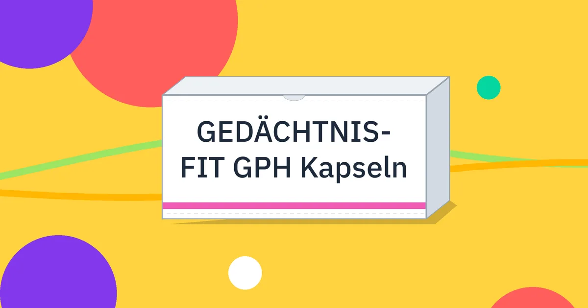 Symbolbild: Packung mit der Aufschrift GEDÄCHTNIS-FIT GPH Kapseln (PZN 02569081) – Verfügbarkeit und Bezug in Apotheken in Frankfurt am Main